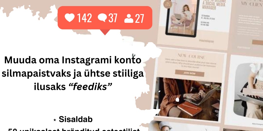 Planoly Creator Store | 50 Instagrami postitust ärile, blogijatele, turundusele, brändingule