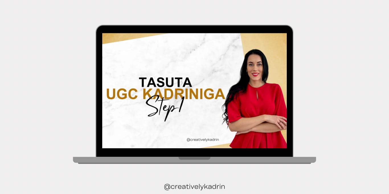 Planoly Creator Store | TASUTA UGC+INSTAGRAM Step 1