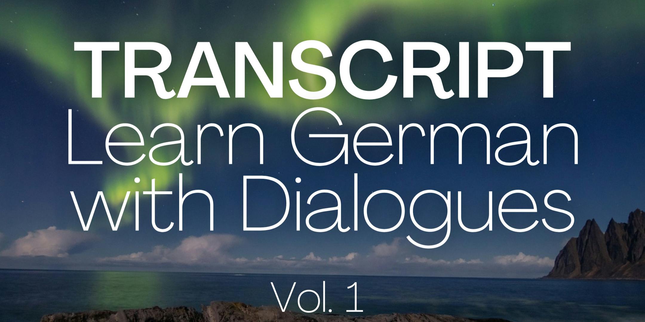 Planoly Creator Store | Free Transcript of Learn German with Dialogues ...